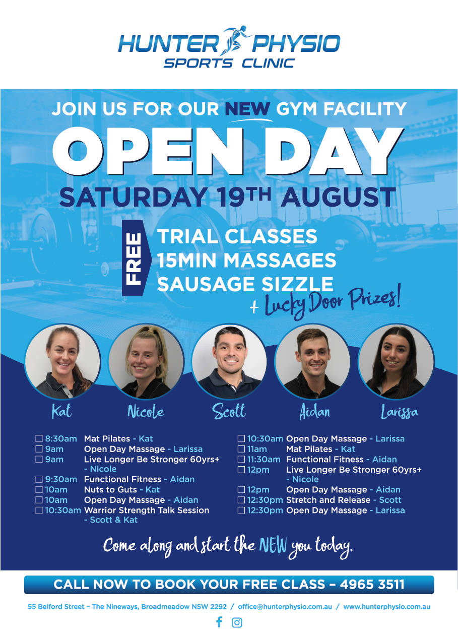 Exciting Announcement... - Hunter Physio Sports Clinic